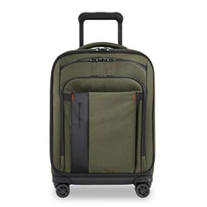 briggs & riley zdx-expandable luggage with 4 spinner wheels, hunter, carry-on 21 inch