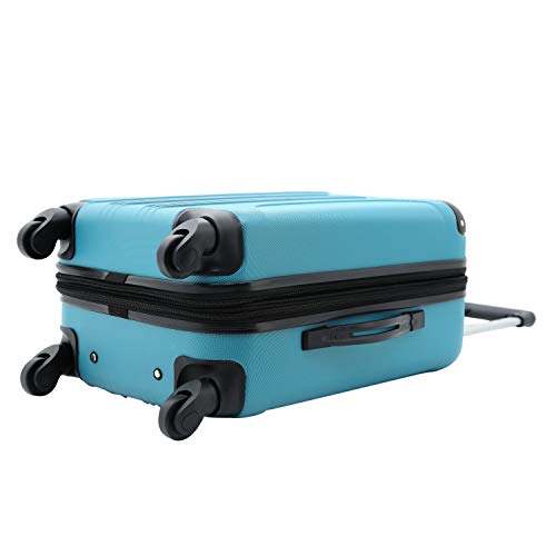 Travelers Club Chicago Hardside Expandable Spinner Luggage, Teal, 20" Carry-On