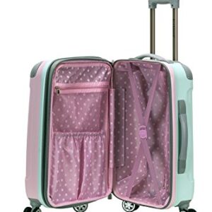 Rockland London Hardside Spinner Wheel Luggage, Mint, Carry-On 20-Inch