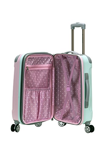 Rockland London Hardside Spinner Wheel Luggage, Mint, Carry-On 20-Inch