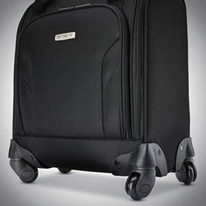 Samsonite Underseat Carry-On Spinner with USB Port, Jet Black, One Size