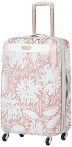 american tourister moonlight hardside expandable luggage with spinner wheels, ascending gardens rose gold, carry-on 21-inch