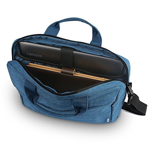 Lenovo Laptop Carrying Case T210, fits for 15.6-Inch Laptop and Tablet, Sleek Design, Durable and Water-Repellent Fabric, Business Casual or School, GX40Q17230 Casual Toploader - Blue