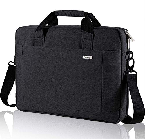 Voova 17 17.3 Inch Laptop Bag Briefcase, Expandable Multi-function Shoulder Messenger Bag, Waterproof Computer Carrying Case with Organizer Pocket for Men Women, Business Travel College School