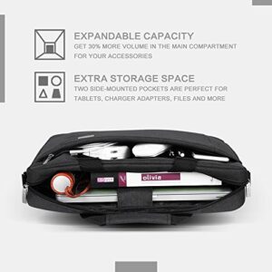 Voova 17 17.3 Inch Laptop Bag Briefcase, Expandable Multi-function Shoulder Messenger Bag, Waterproof Computer Carrying Case with Organizer Pocket for Men Women, Business Travel College School