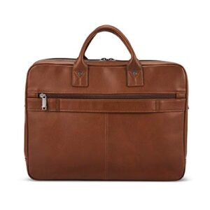 Samsonite Classic Leather Toploader Briefcase, Cognac, One Size