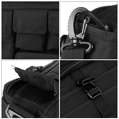 GES Tactical Briefcase, 17.3 Inch Men's Messenger Bag Military Briefcase for Men