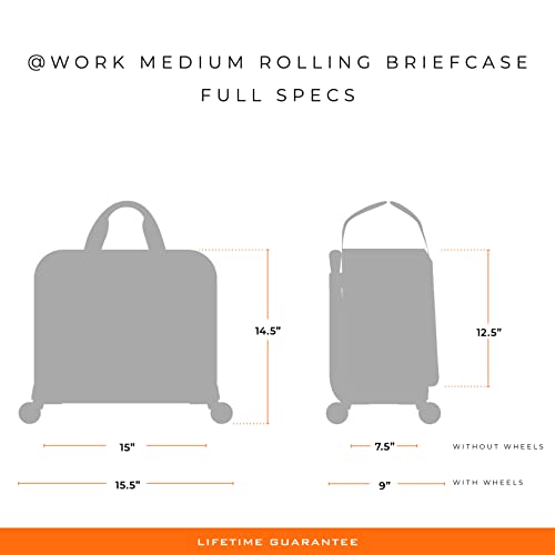 Briggs & Riley @ Work Rolling Briefcase, Black, Medium