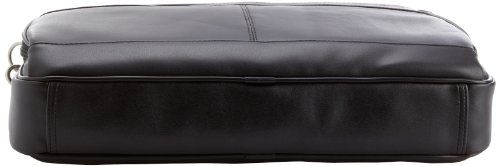 Samsonite Leather Slim Briefcase, Black, 16 Inch