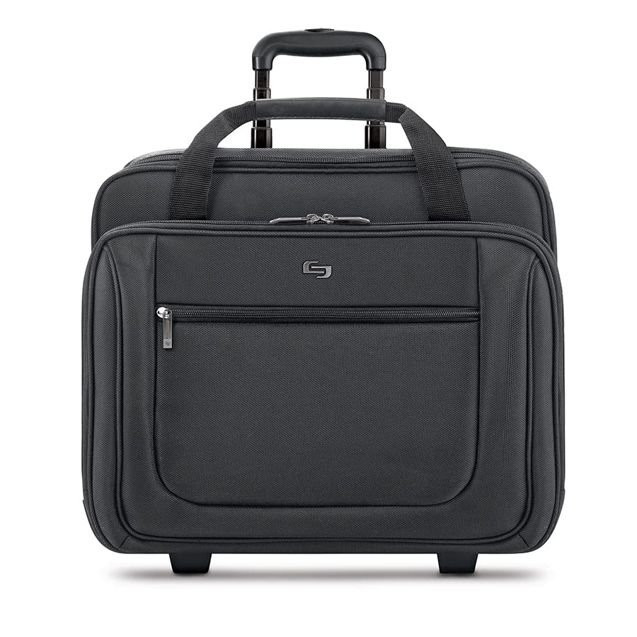 Solo Bryant Rolling Laptop Bag, Black