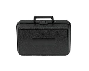 pfc plastic plastic carrying case with foam, 12″ x 8″ x 3 3/4″, black (120-080-038-5sf)