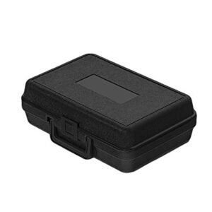 PFC Plastic Plastic Carrying Case with Foam, 12" x 8" x 3 3/4", Black (120-080-038-5SF)