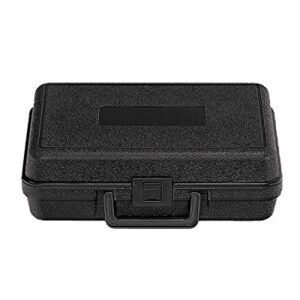 PFC Plastic Plastic Carrying Case with Foam, 12" x 8" x 3 3/4", Black (120-080-038-5SF)