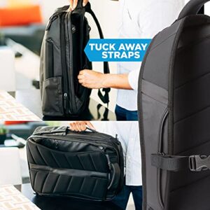 NOMATIC Travel Pack- Black Water Resistant Anti-Theft 30L Flight Approved Carry on Laptop Bag Computer Backpack