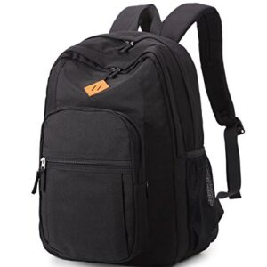 abshoo Classical Basic Womens Travel Backpack For College Men Water Resistant Bookbag (Black)