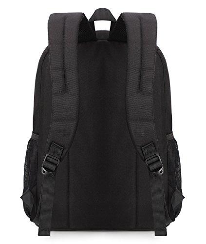 abshoo Classical Basic Womens Travel Backpack For College Men Water Resistant Bookbag (Black)