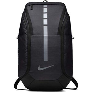 nike unisex hoops elite pro basketball backpack (dark grey/metallic cool grey)