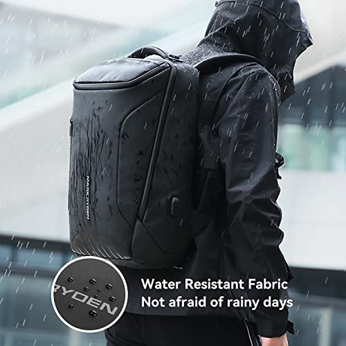 MARK RYDEN Business Backpack for Men, Waterproof High Tech Backpack with Sport Car Shape Design and USB Charging Port, Travel Laptop Backpack Fits 17.3 Inch Notebook (YKK-3 Pocket)