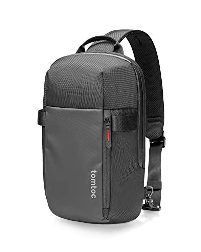 tomtoc 14-inch Compact EDC Sling Bag, Minimalist Chest Shoulder Backpack Crossbody Bag for up to 14-inch MacBook Pro M1/M2 A2779 A2442, Water-resistant, Lightweight Daypack for Travel, Work, Sport