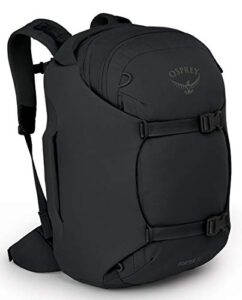 osprey porter 30 travel backpack, black, one size