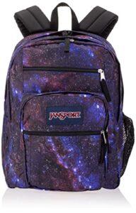 jansport big student laptop backpack for college students, teens, night sky computer bag with 2 compartments, ergonomic shoulder straps, 15” laptop sleeve, haul handle – book rucksack