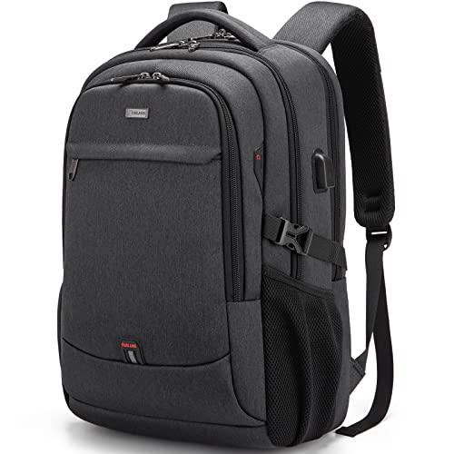 DUSLANG Travel Laptop Backpack Business Work Anti Theft Slim Durable Colleague Backpack with USB Charging Port Fits 17/ 15.6/ 14 / 13 Inch Laptop Bookbag for Boys Girls Man Woman