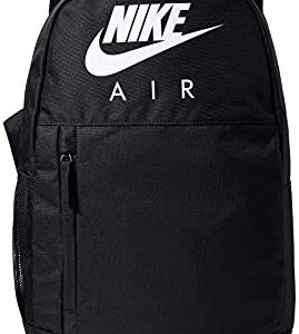 Nike Unisex Kid's Y NK ELMNTL BKPK-GFX FA19, Black/Black/(White), 30L