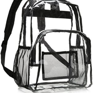 Amazon Basics School Backpack, Clear, School Backpack