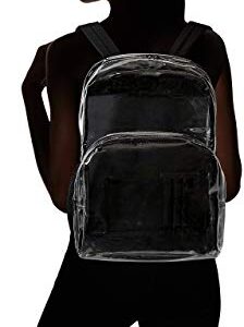 Amazon Basics School Backpack, Clear, School Backpack