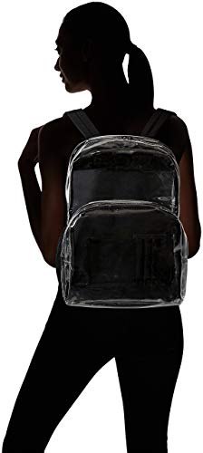 Amazon Basics School Backpack, Clear, School Backpack