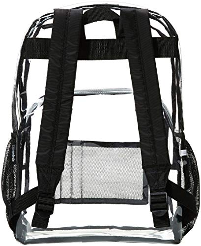 Amazon Basics School Backpack, Clear, School Backpack