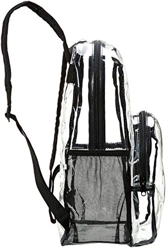 Amazon Basics School Backpack, Clear, School Backpack