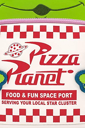 Loungefly Disney Toy Story Alien Pizza Planet Box Faux Leather Mini Backpack