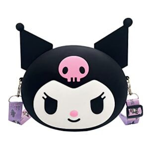 Kuromi Bag,my melody backpack,Kuromi Accessories,Cute Cartoon Character Bag, My Melody Anime Toy Bag