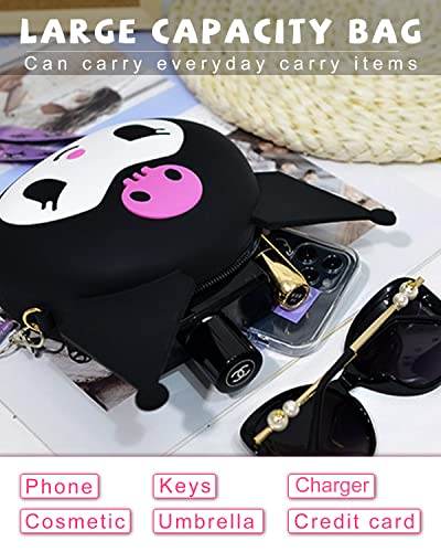 Kuromi Bag,my melody backpack,Kuromi Accessories,Cute Cartoon Character Bag, My Melody Anime Toy Bag