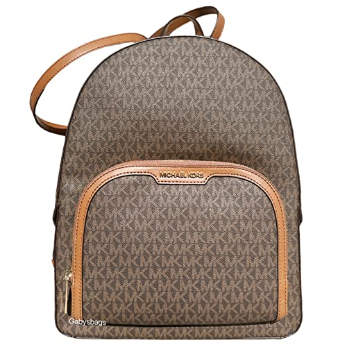 Michael Kors Jaycee Logo Backpack (Brown)