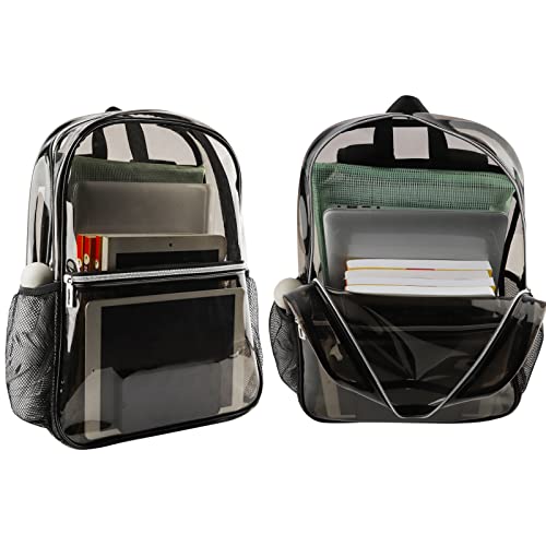 Neurora Clear Backpack Heavy Duty TPU Transparent Backpack for School,Sports,Work,Security Travel,College.