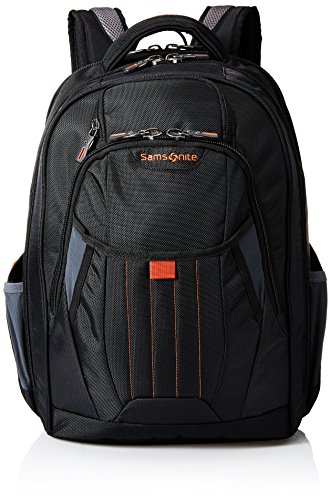 Samsonite Tectonic 2 Large Backpack, Black/Orange, 18 x 13.3 x 8.6