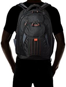 Samsonite Tectonic 2 Large Backpack, Black/Orange, 18 x 13.3 x 8.6