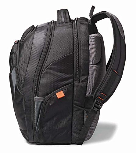 Samsonite Tectonic 2 Large Backpack, Black/Orange, 18 x 13.3 x 8.6