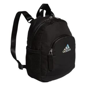 adidas linear mini backpack small travel bag, black, 10.5 inch x8.5 inch x4.25 inch