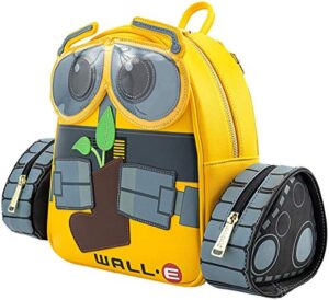 loungefly women’s pixar wall-e plant boot mini backpack (standard, yellow)