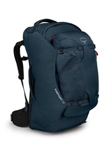 osprey farpoint 70 men’s travel backpack, muted space blue