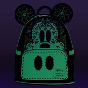 Loungefly Mickey Mouse Dia de los Muertos Sugar Skull Mickey Mini-Backpack - Entertainment Earth Exclusive