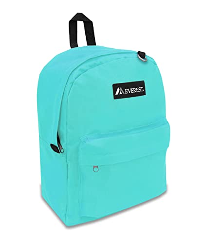 Everest Classic Backpack, Aqua Blue, One Size