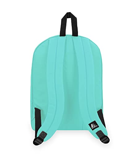 Everest Classic Backpack, Aqua Blue, One Size