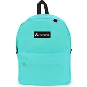 Everest Classic Backpack, Aqua Blue, One Size