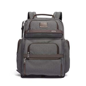 tumi alpha 3 brief pack – 15-inch laptop backpack with padded adjustable straps – stores laptop, tablet & more – anthracite