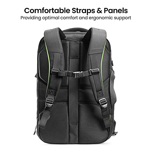 tomtoc Travel Backpack 40L, TSA Friendly Flight Approved Carry-on Luggage Hand Backpack, Water-resistant Lightweight Business Rucksack, Durable Large Weekender Bag Daypack Fits 17.3 Inch Laptop