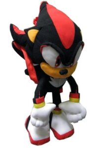 sonic the hedgehog doll plush backpack – shadow backpack black (24 inch)